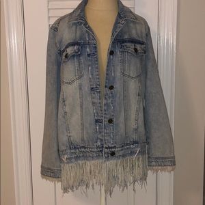 Blank NYC | Jackets & Coats | Blank Nyc Fringe Denim Jacket | Poshmark